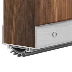 DS-404 Aluminum Door Shoe with Vinyl Insert