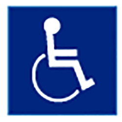 HI11 4" x 4" INSIGNIA HANDICAP STICKER | www.calroyalhardware.com